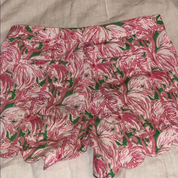 Lilly Pulitzer | Shorts | Lilly Pulitzer Flamingo Print Buttercup Short | Poshmark